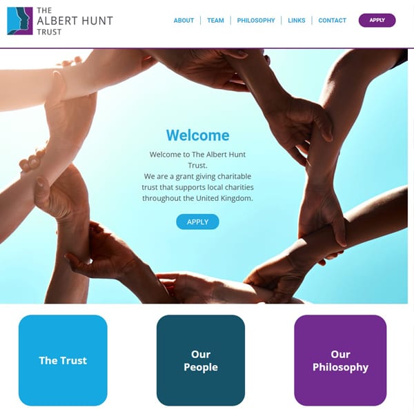 New website goes live | The Albert Hunt Trust